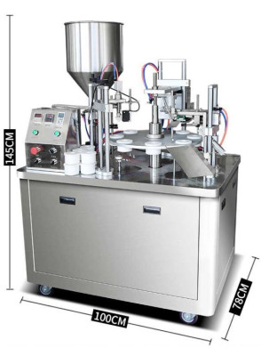 Ultrasonic tube filling and sealing machine, continuous system (10-100ml)