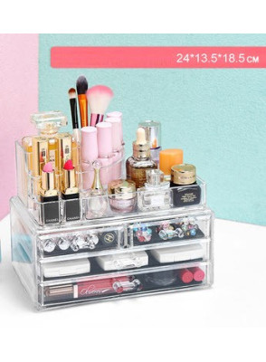 Acrylic cosmetic storage box 24x13.5x18.5cm