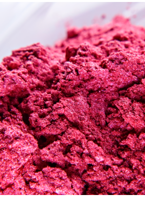 Flower Pink Mica, pink, iridescent red (size A)