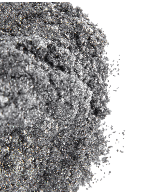 Metallic Silver Glitter Mica (Food Grade, 50-500micron)