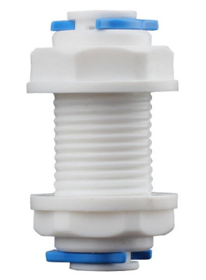 Straight connector 2 inch/2 inch, threaded for fixing the box