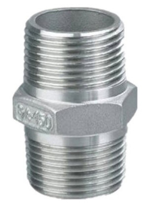 Straight joint, stainless steel 304, external thread DN50 (2)