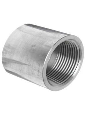 Straight joint, stainless steel 304, female thread DN10 (3/8)
