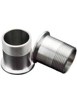 Straight joint, stainless steel 304, ferrule 50.5mm, male thread DN32 (1.2)