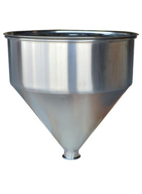 Stainless steel pot, size 30 liters, for horizontal cream filling machines.