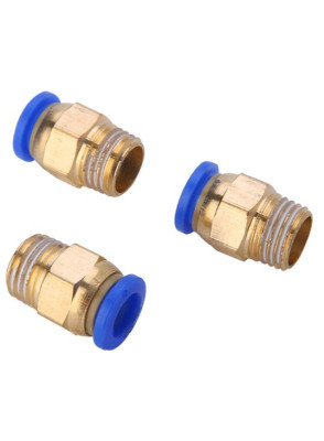 Straight air connector, 12mm pipe, male thread 1/2 (PC12-04)