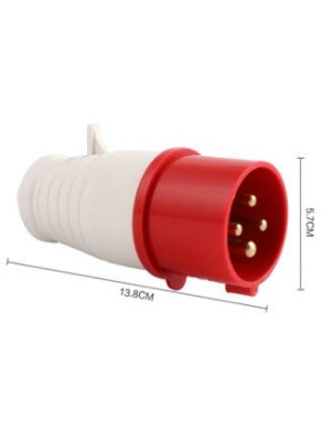 Electrical connector 4 wires 32A 380V