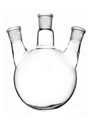 Round bottom bottle, 3 necks (3 Neck Flask) 250ml, neck 24/24/24
