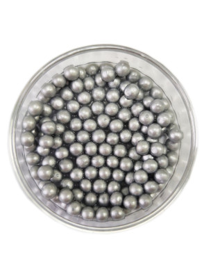 Silver Vitamin E Beads 4mm