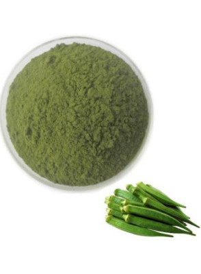 Okra Green Powder (Air-Dried, Pure)