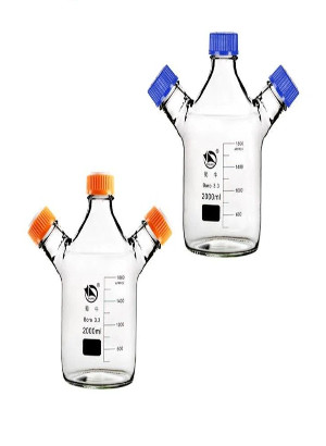 Inoculation bottle (250 ml, three mouths)
