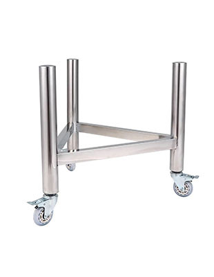 Bucket cart (stainless steel 304, 50 cm) universal wheel type