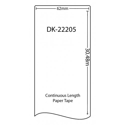 DK-22205 (For Brother, Paper, White)