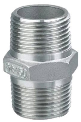 Straight joint, stainless steel 304, male thread DN25 (1)