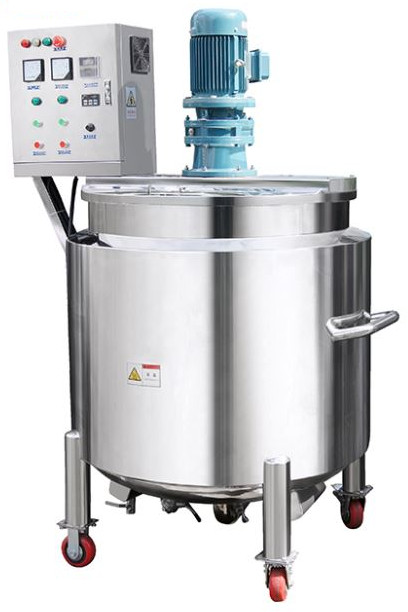 Mixing tank, stirring head with heating, 200 liters