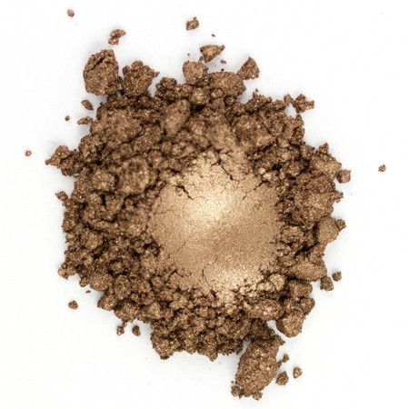 Copper Brown Mica, dark brown, golden gleam (size A)